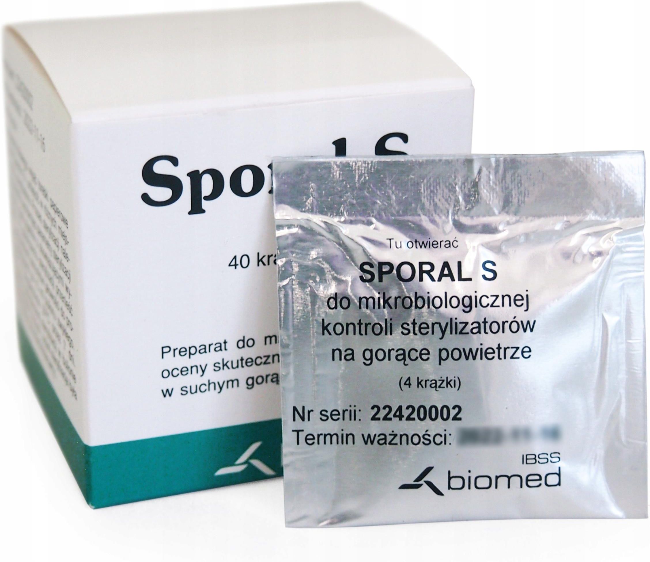 Biomed Sporal S Test Sterylizacji W Gorącym Suchym Powietrzu 1 Zestaw ...