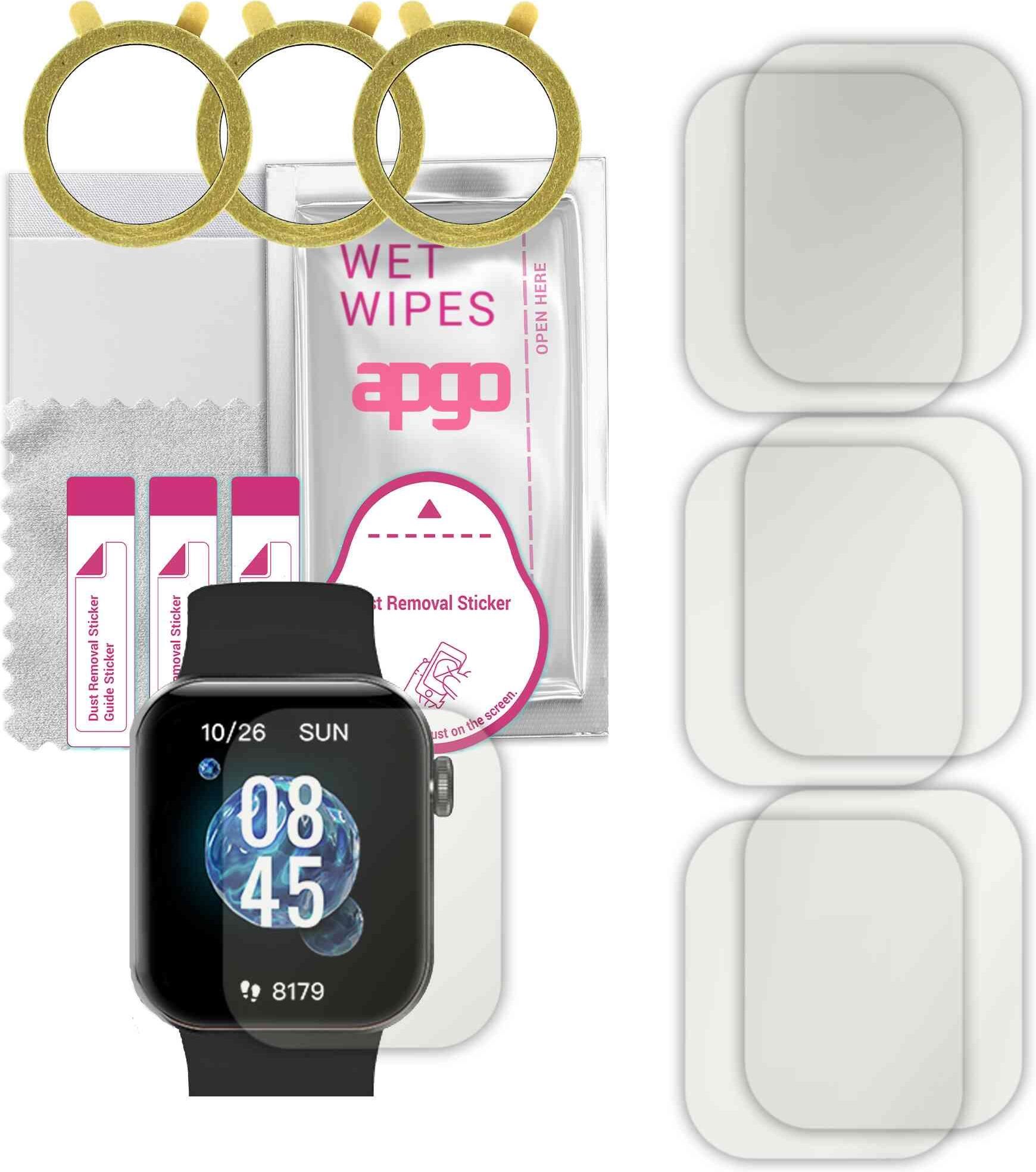 Apgo 6x Folia ochronna hydrożelowa MATOWA do DDXCAW Smartwatch P2 ...