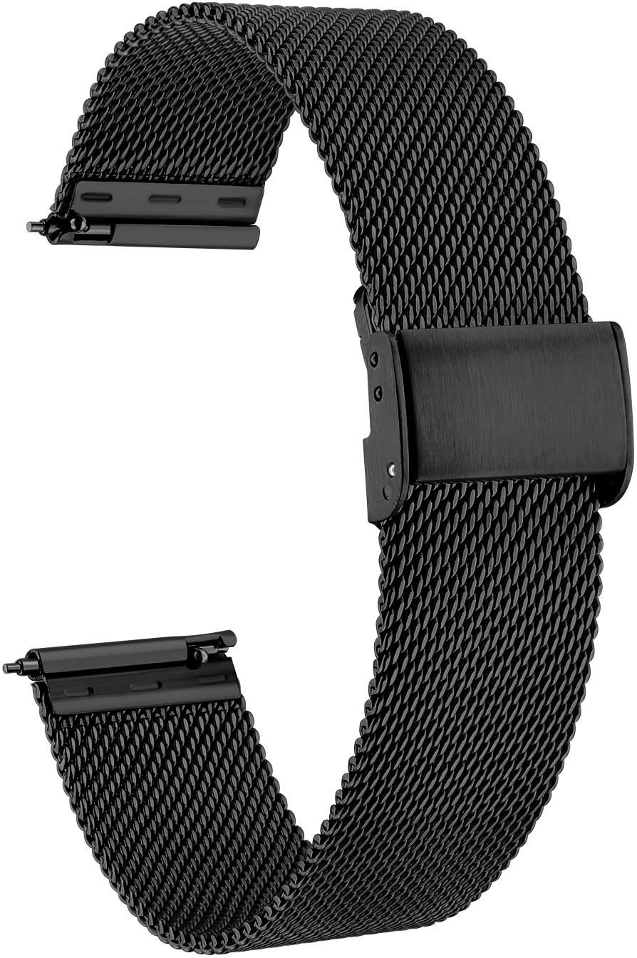 Apgo Pasek Opaska Bransoleta Metal Czarny do Banlvs Smartwatch G56 ...