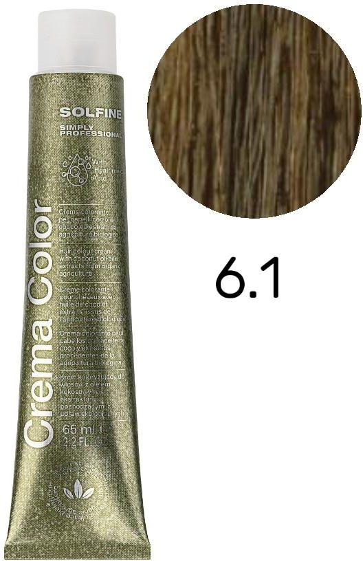 Solfine Farba Crema Color 6.1 6C Ciemnopopielaty Blond 65ml - Opinie i ...