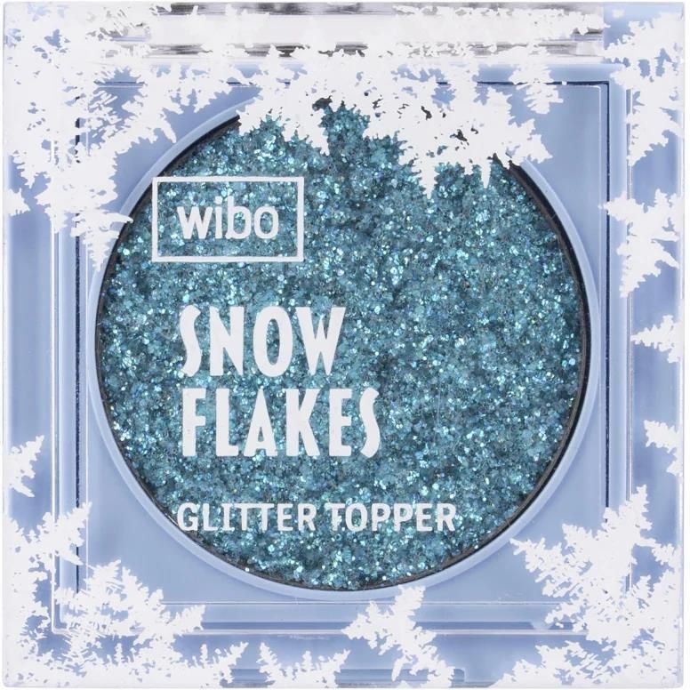 Wibo Snow Flakes Glitter Cień Do Powiek Intensywnie Połyskujący Topper Do Powiek 1 Arctic Sky 2G ...
