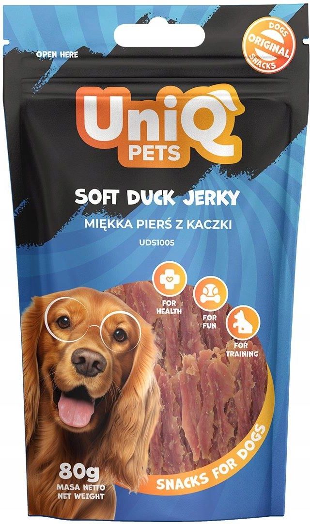 Karma Uniq Pets Przysmak Dla Psa Z Kaczki Miękka Pierś 80G - Ceny i ...