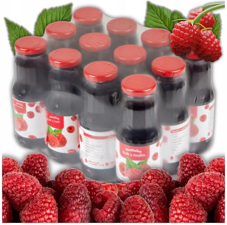 Sok Malinowy NFC 100% Naturalny Malin Tłoczony Zdrowy Bez Konserwantów 12sz - Ceny i opinie ...