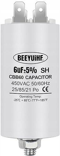 Kondensator Silnikowy Rozruchowy 6 Uf Ze Śrubą M8 50/60 Hz 450 Vac ...