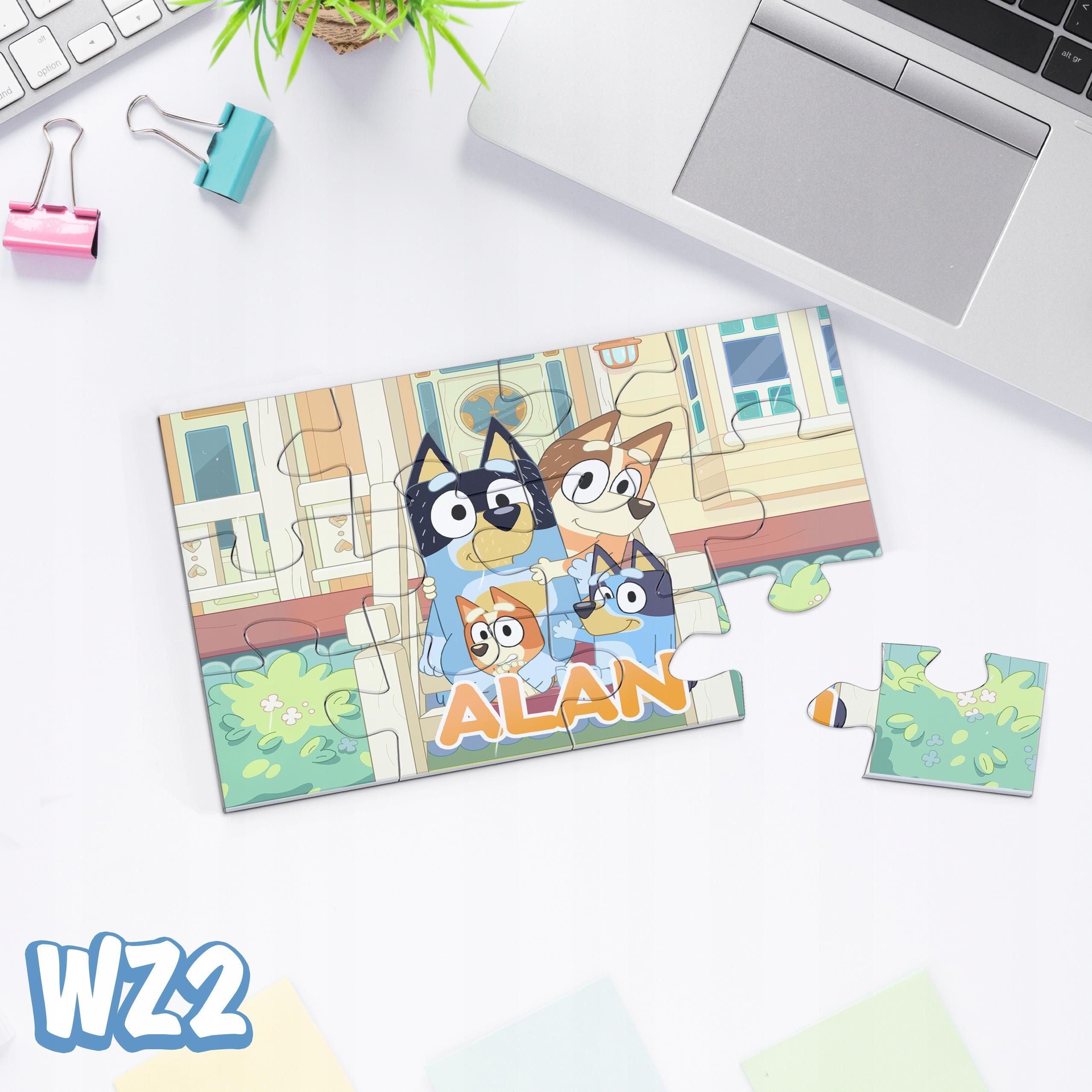Wyczaruj Prezent Puzzle Bluey Blue 12El. - Ceny i opinie - Ceneo.pl