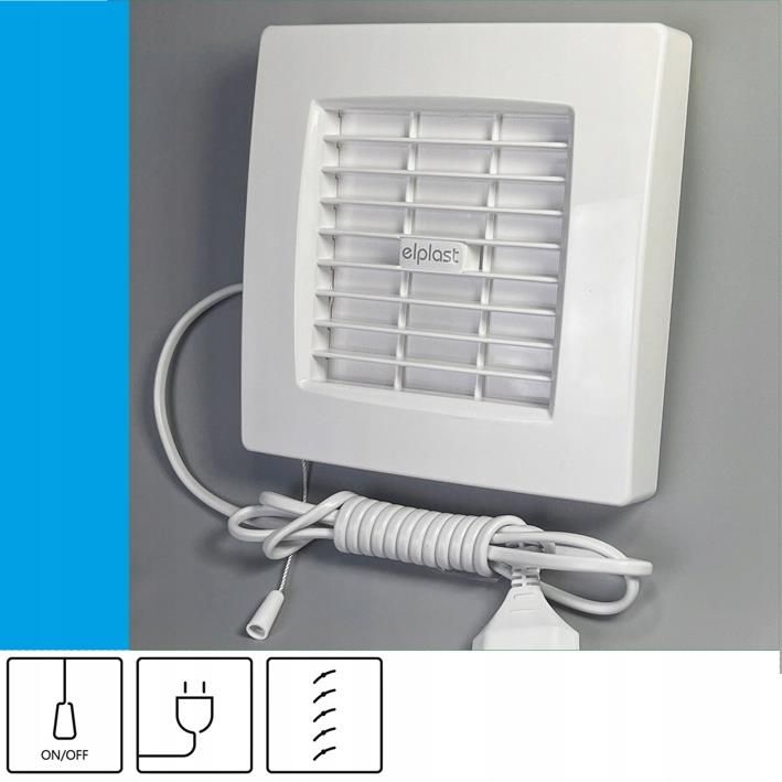Wentylator łazienkowy Elplast Wentylator Łazienkowy Atol 100A - Opinie i ceny na Ceneo.pl