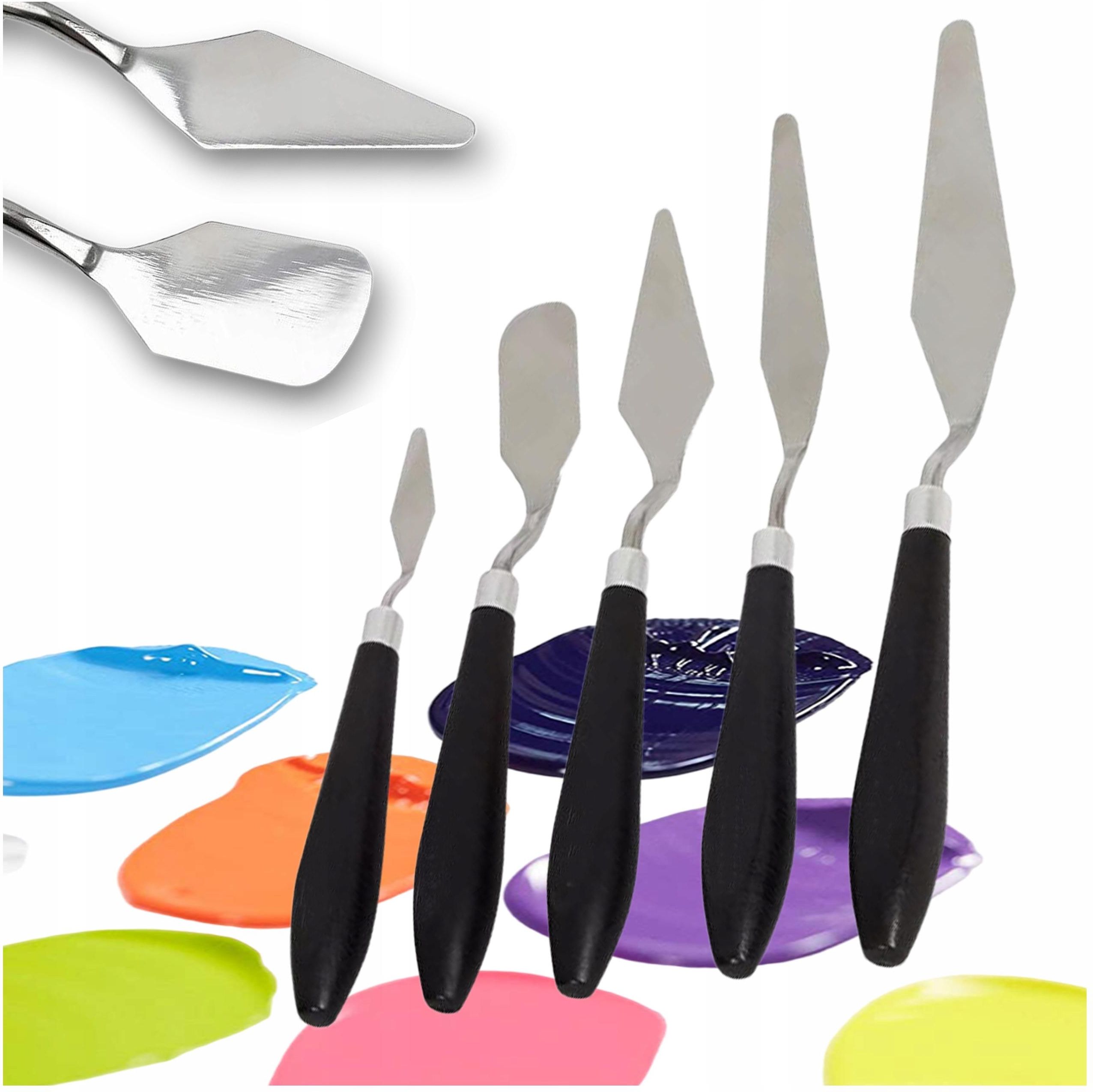 Szpachelki Malarskie Artystyczne Szpachle Noże Do Malowania Farbami ...