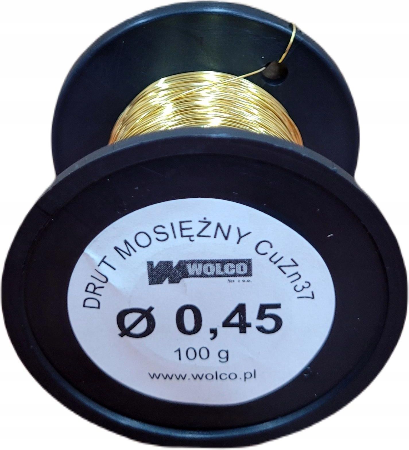 Materiały konstrukcyjne Drut Mosiężny Miękki Fi 0,45mm 100 G Wolco ...