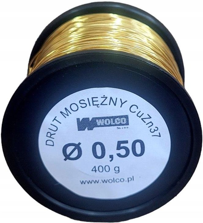 Materiały konstrukcyjne Drut Mosiężny Miękki Fi 0,5mm 400 G Wolco ...