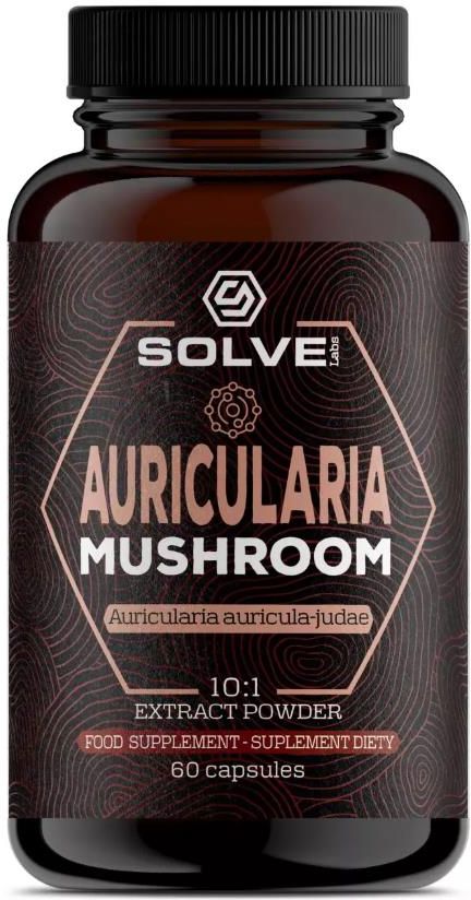 Solvelabs Auricularia (Uszak Bzowy) 10:1 60 Kapsułek - Opinie i ceny na Ceneo.pl