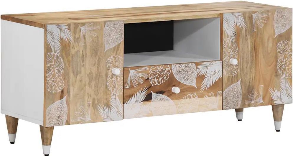 VidaXL Szafka Pod Telewizor,105X33,5X46Cm Lite Drewno Mango (4018678 ...