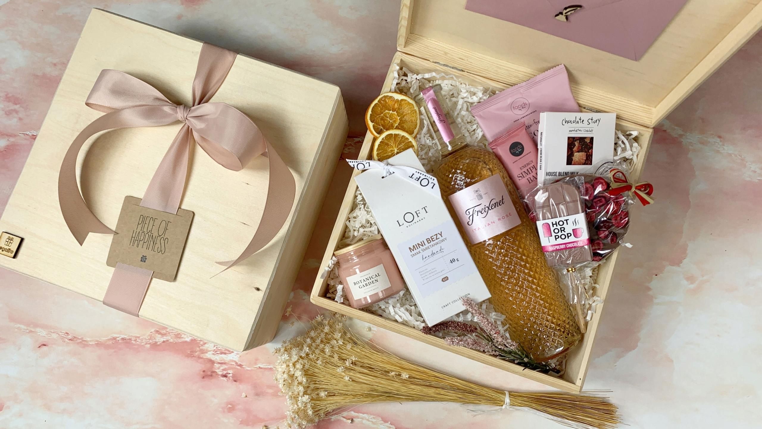 Regalito Zestaw Kosz Prezentowy Z Miejscem Na Alkohol Upominek Gift Box ...