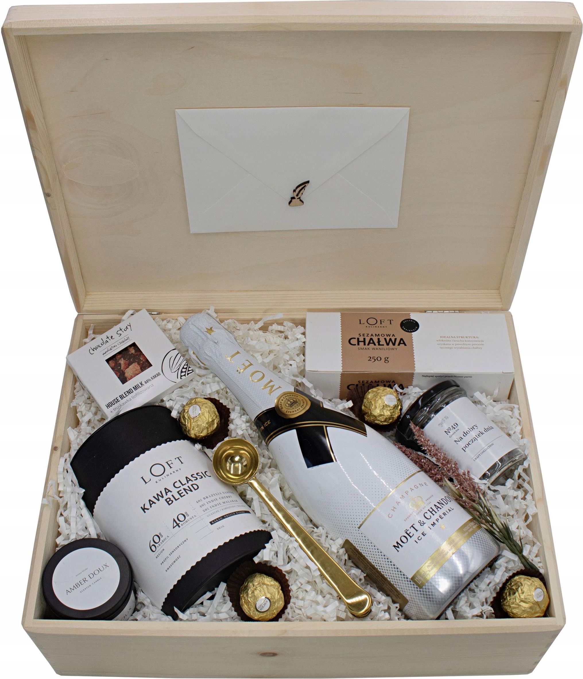 Regalito Zestaw Kosz Prezentowy Z Miejscem Na Alkohol Upominek Gift Box ...