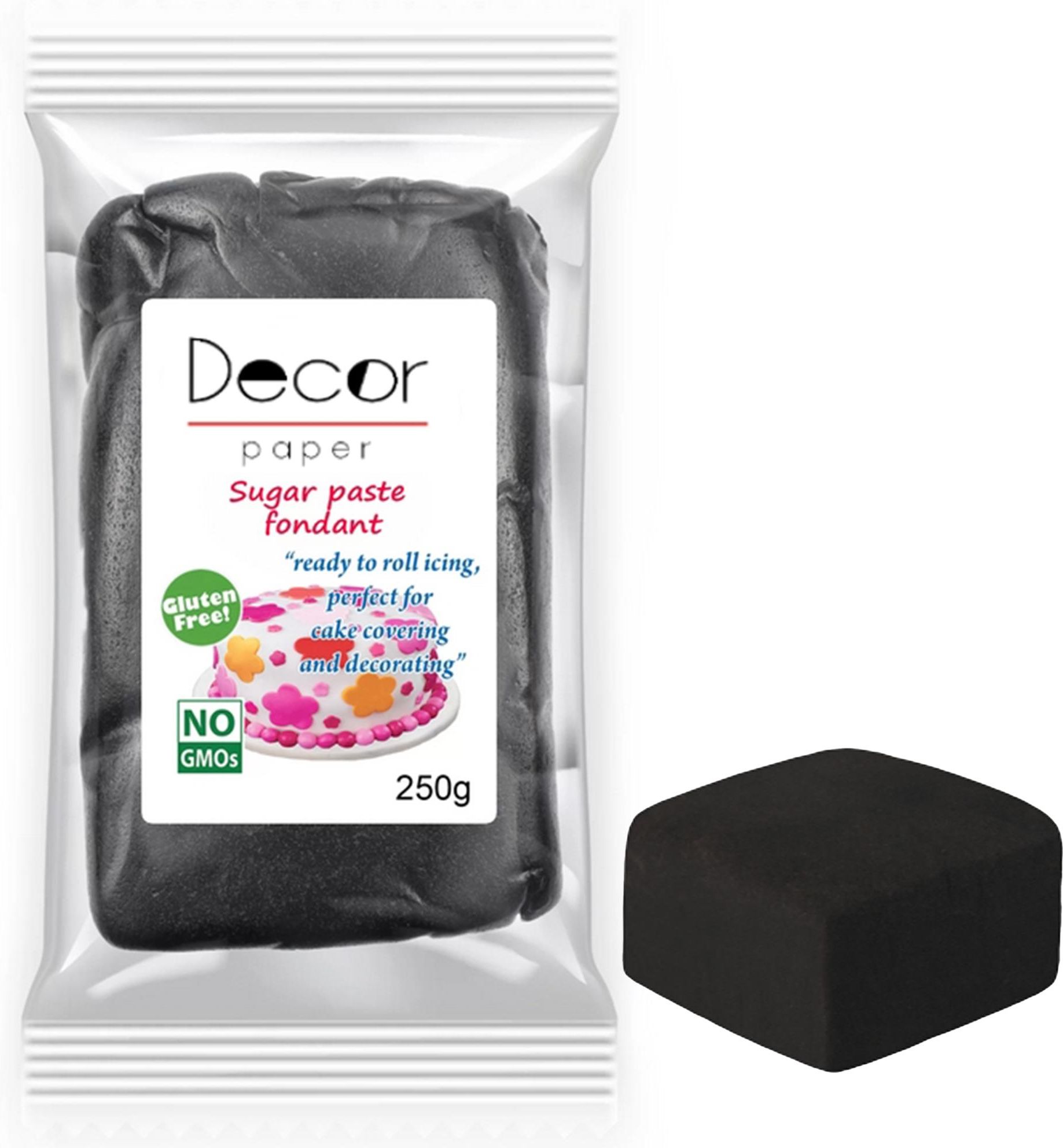 Decorpaper Masa Cukrowa Plastyczny Czarna 250g - Ceny i opinie - Ceneo.pl