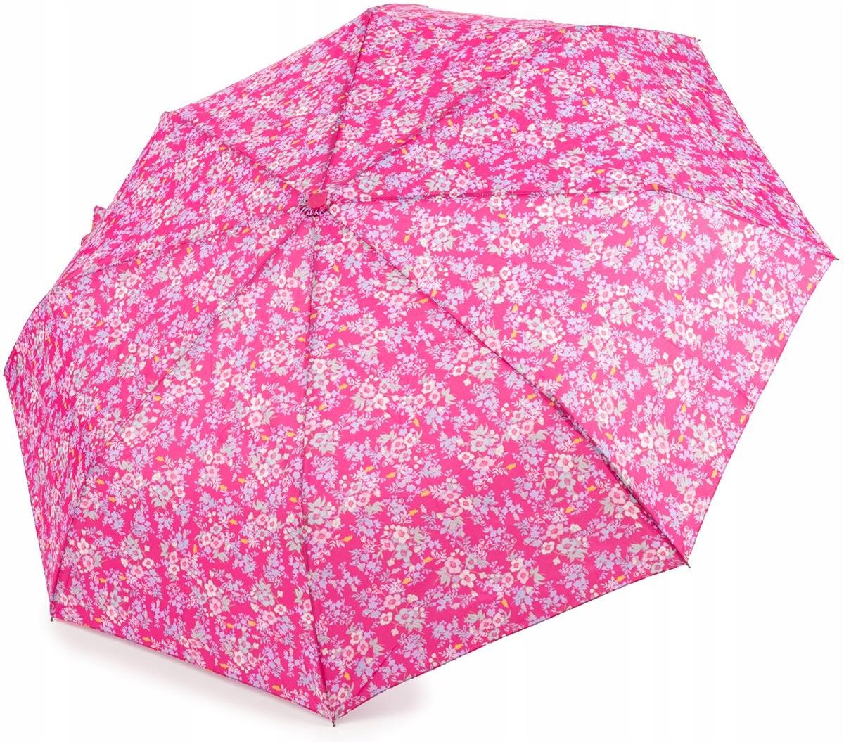 Parasol Składany Automatyczny XL Parasolka Damska Pokrowiec Kwiaty ...