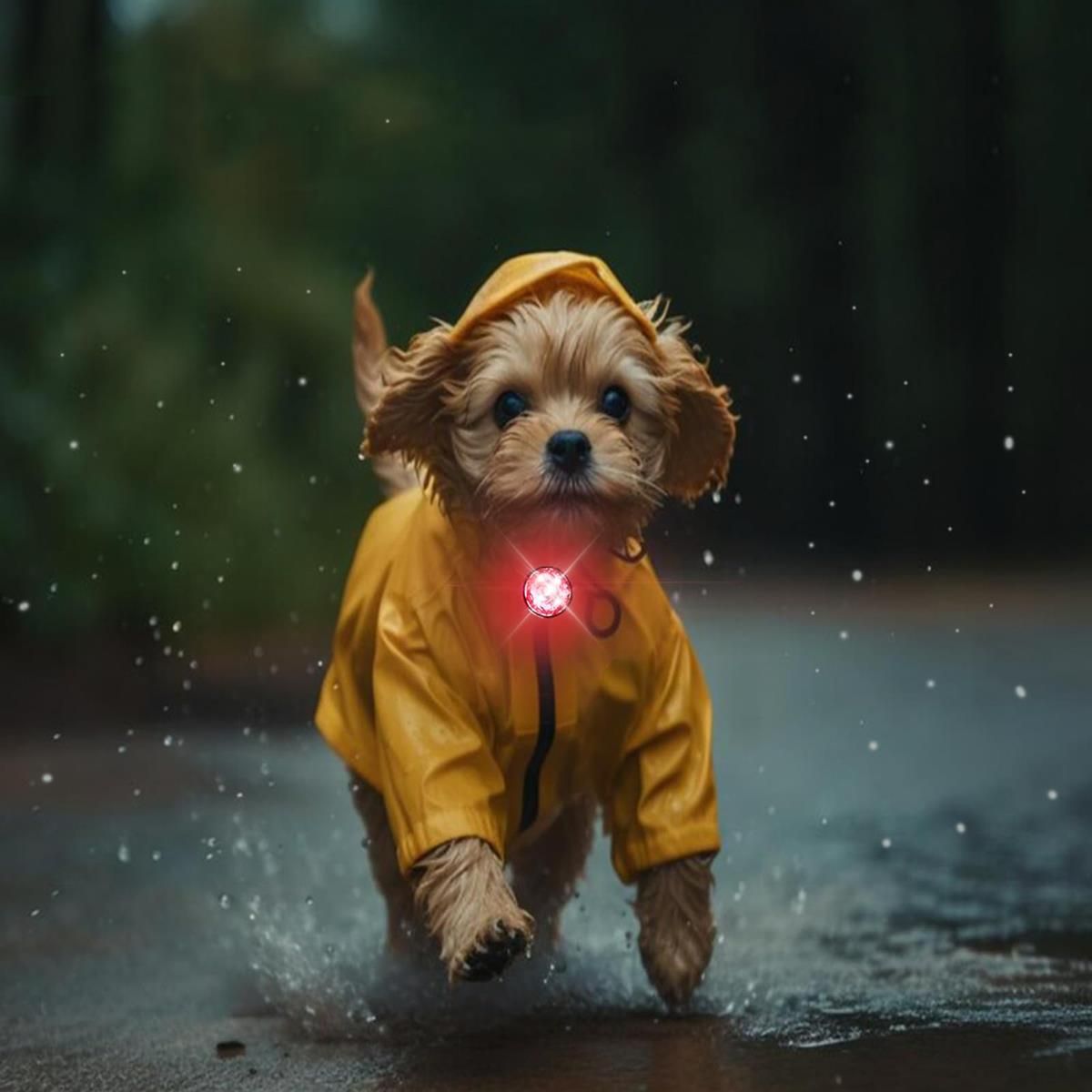 Bedee Zestaw 2 Lamp Led Obroża Dla Psa Wodoodporna Ładowana Usb ...