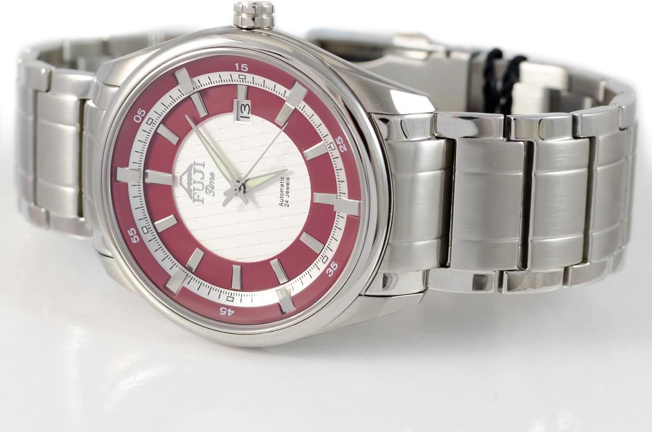 Fuji Time M3606A Silve Red - Zegarki Męskie - Ceny i opinie - Ceneo.pl