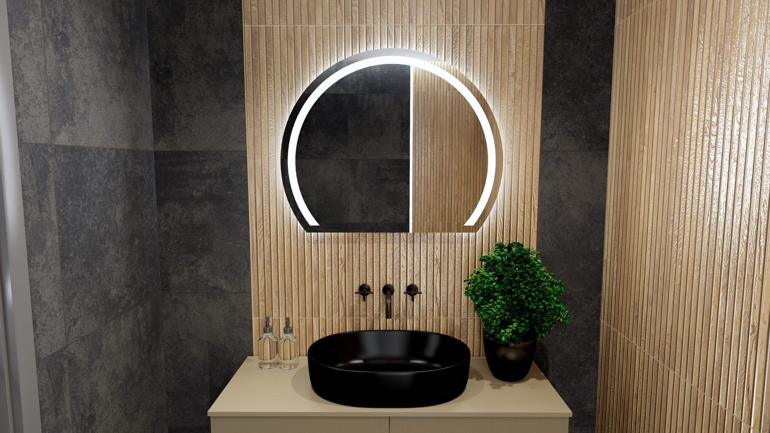 Lustro Okrągłe Led Ze Ścięciem Vitoria Sand 105 - Opinie i atrakcyjne ...