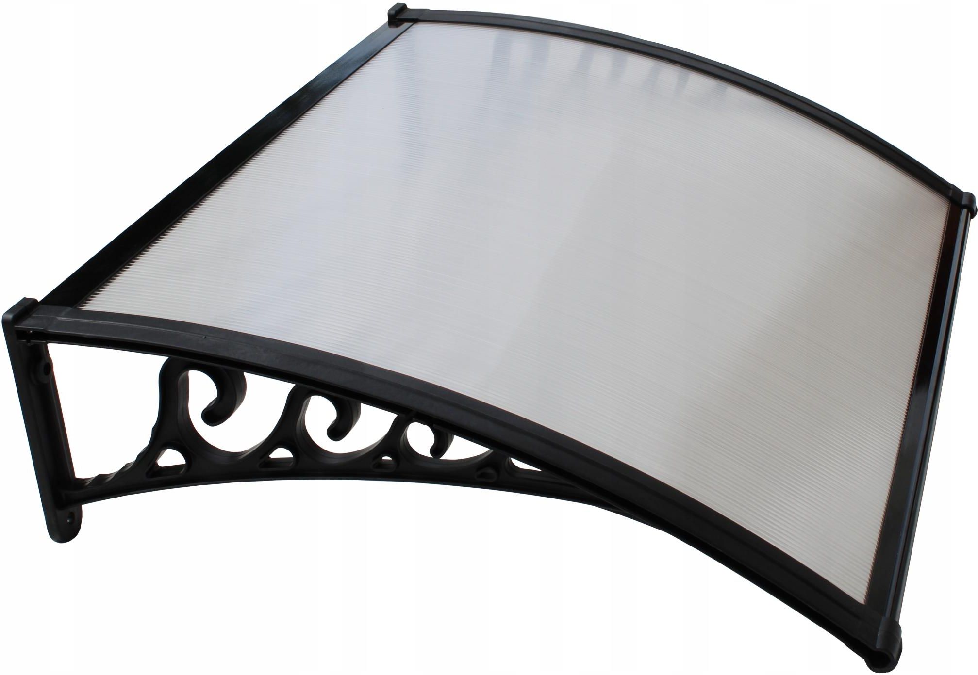 Plastline Daszek nad drzwi czarny zadaszenie klimatyzatora 100x80 ...