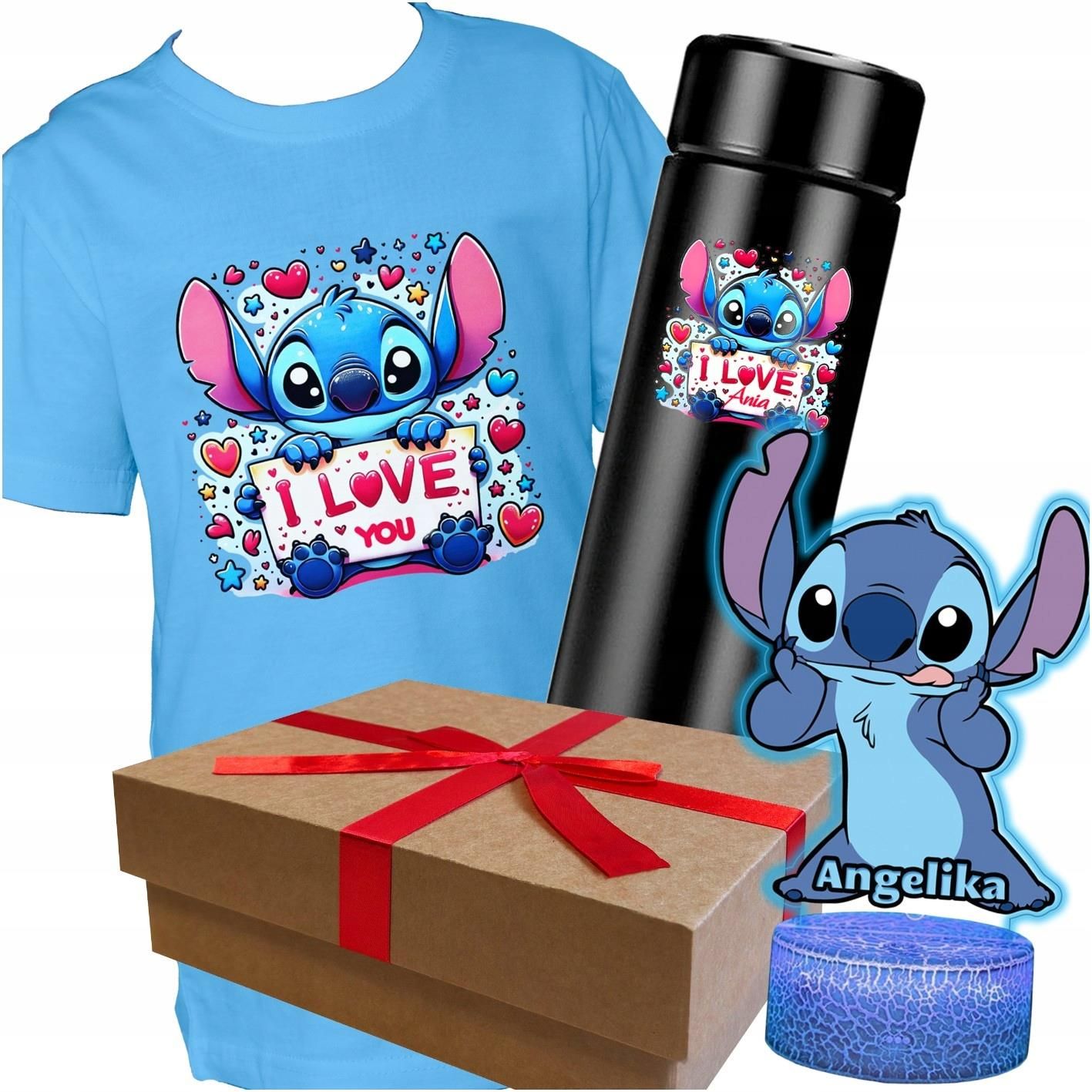 Wyczaruj Prezent Zestaw Prezentowy Stitch Koszulka Lampka Led Kubek ...