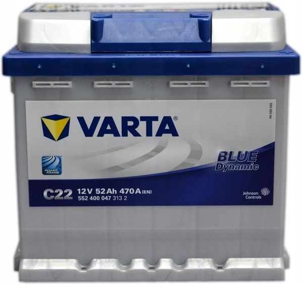 Akumulator Varta Blue Dynamic C22 12V 52Ah 470A P+ - Opinie i ceny na ...
