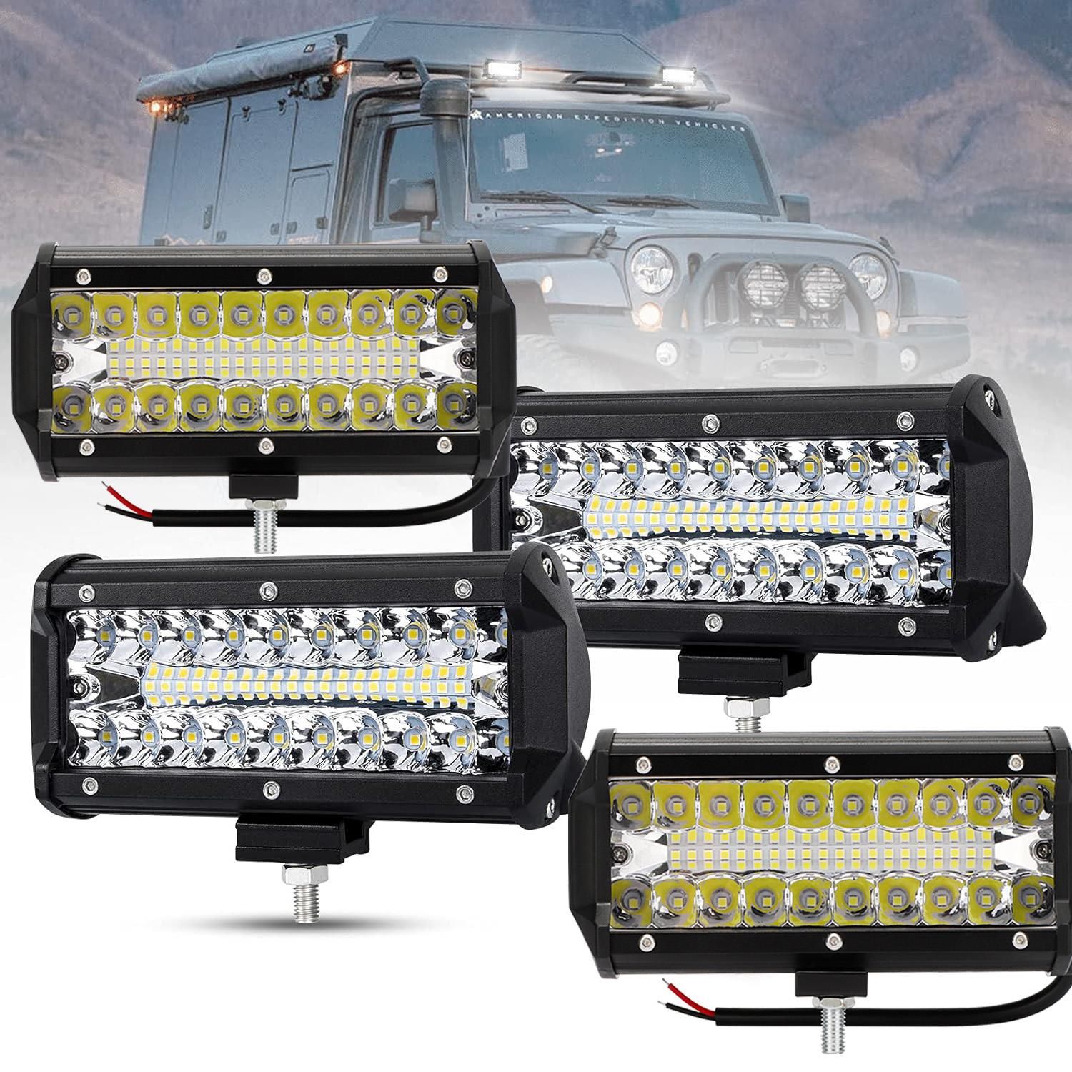 Halogen 4szt. Zestaw Halogen Lampa Robocza Oświetlenie Led 400W Dc 12V ...