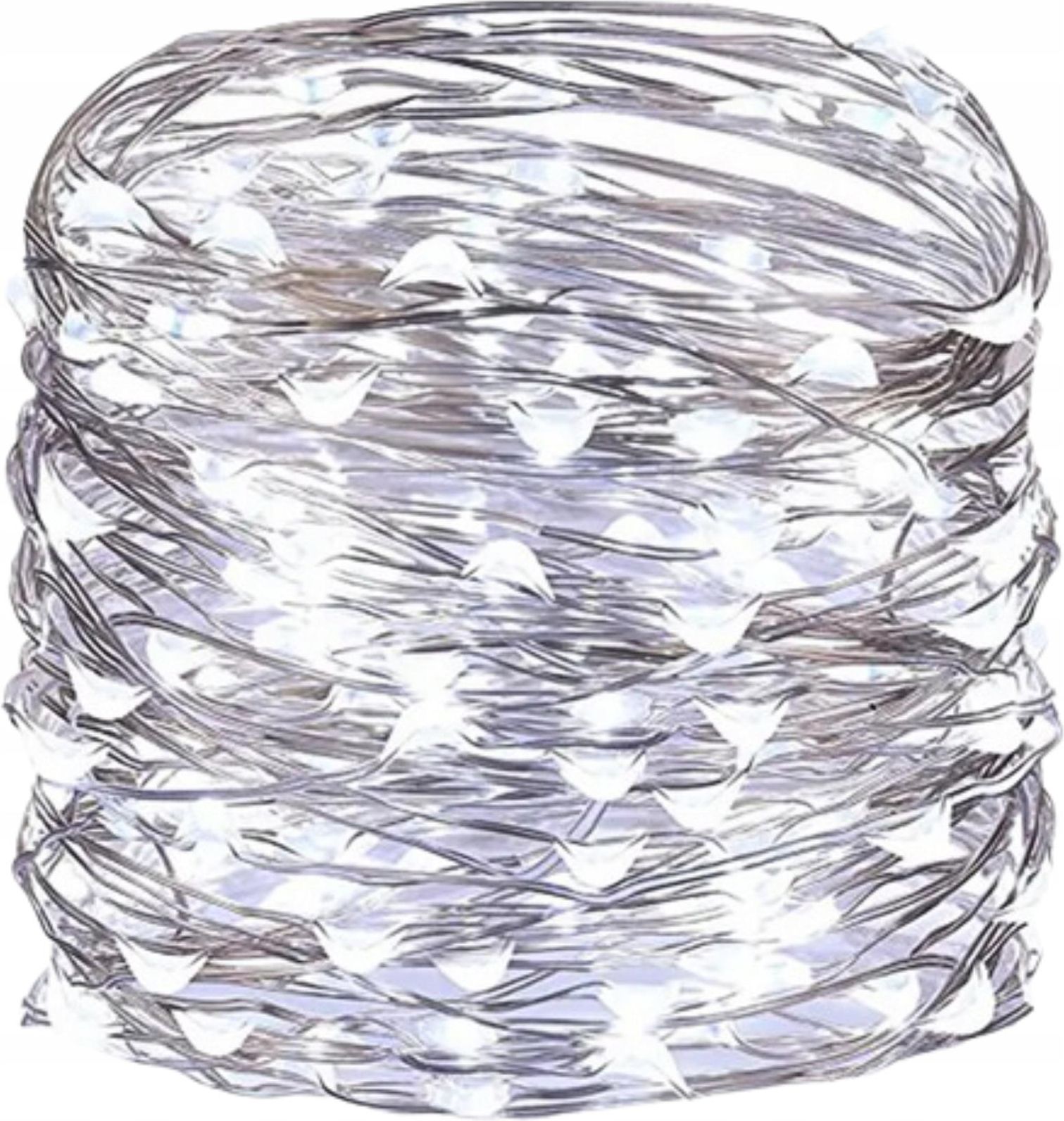 Topoblu Lampki Choinkowe Świąteczne Drucik 50 Led Baterie Barwa Biała ...