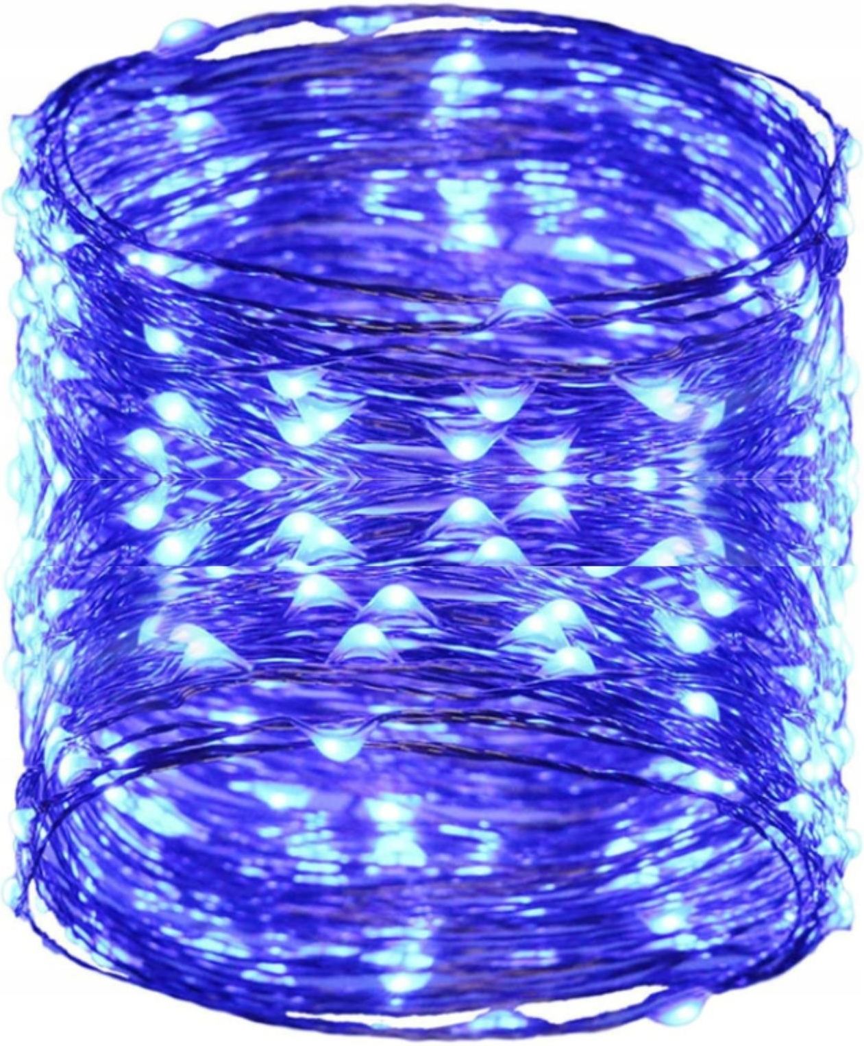 Topoblu Lampki Choinkowe Świąteczne Drucik 50 Led Na Baterie 5M Barwa ...