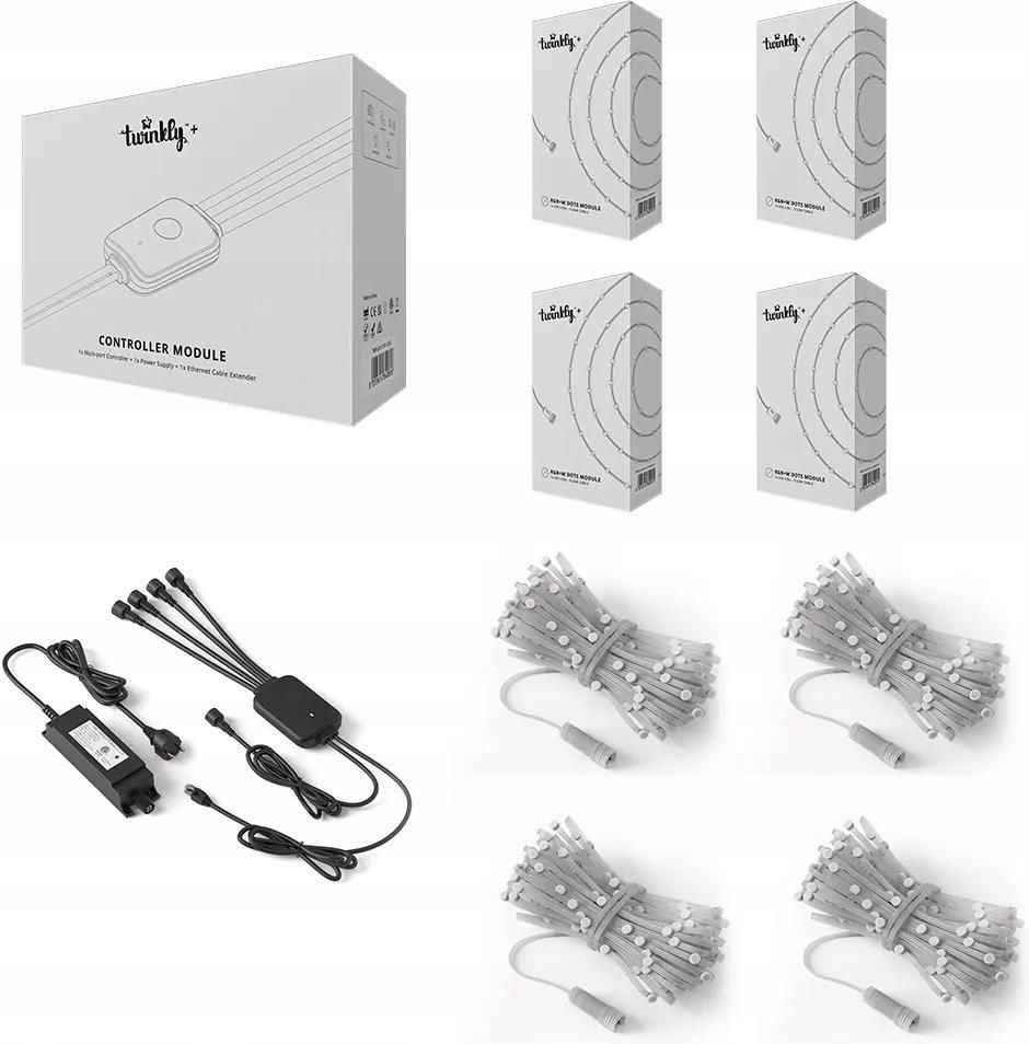 Twinkly Zestaw Dots Plus 1000 Led 1X Kontroler 4X 250 Rgbw - Opinie i ...