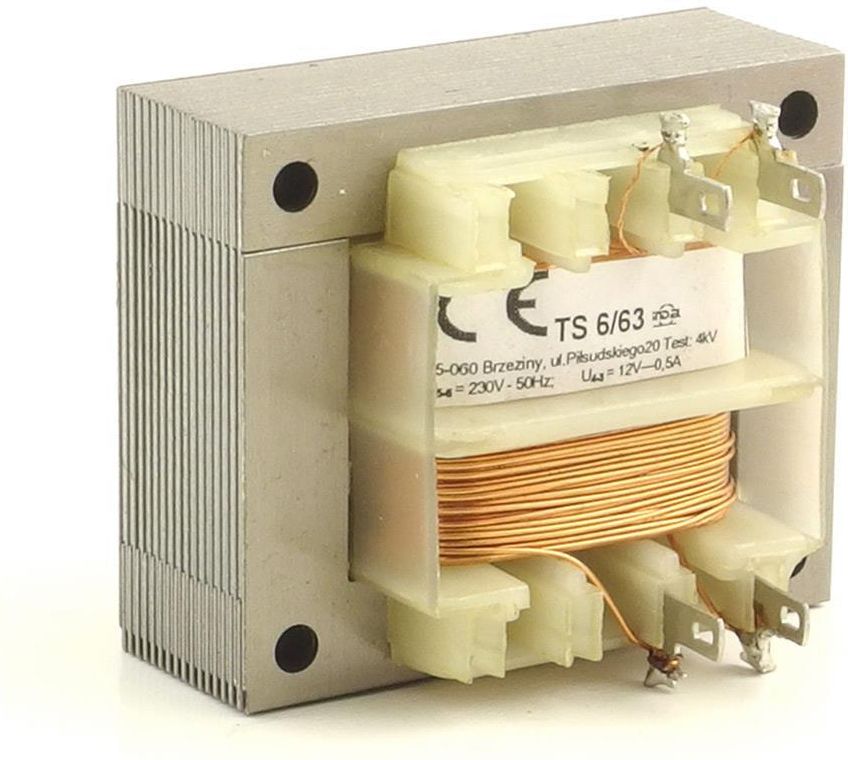 Indel Transformator 6VA, 230Vac (12V) 0.5A, TS6/63 - Opinie i atrakcyjne ceny na Ceneo.pl