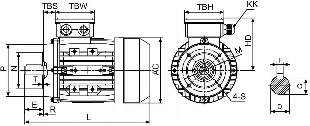 Silnik elektryczny T3A 1,5kW 2800 obr/min. 80 B14 - Opinie i ceny na Ceneo.pl