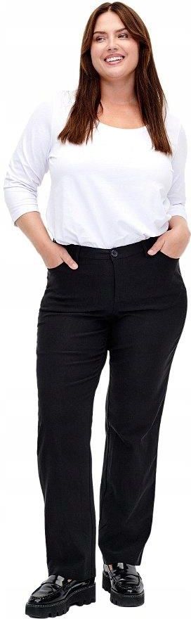 Spodnie Stretch Czarne Prosta Nogawka Zizzi 812B 52 - Ceny i opinie ...