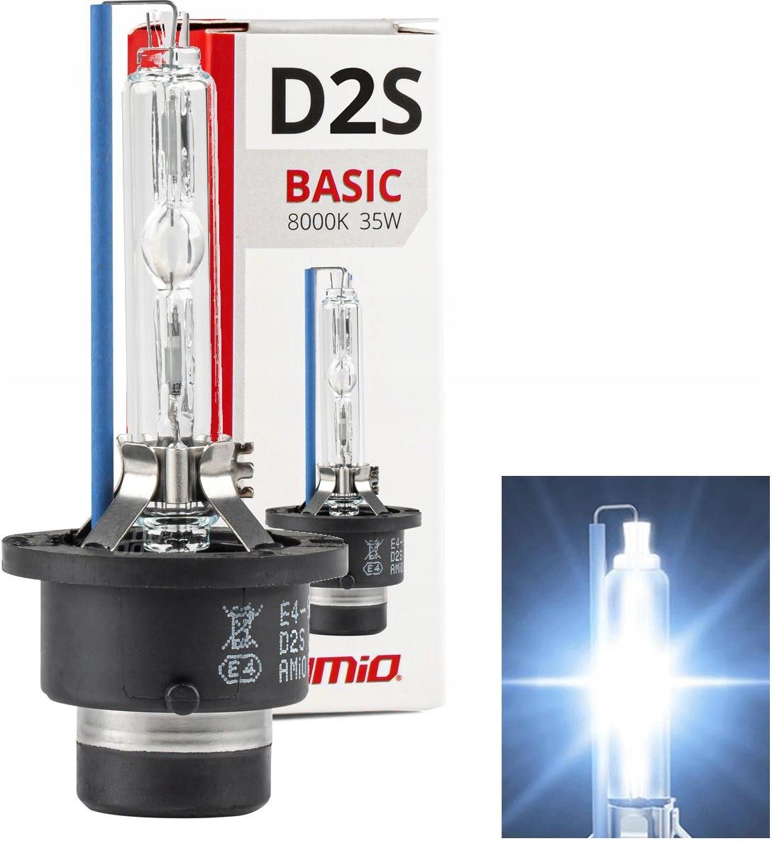 Żarówka Żarnik Xenon D2S 8000K 35W Extreme White Palnik Hid Homologacja ...