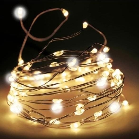 Lampki Led Na Druciku 50 Diod Biały Ciepły Baterie - Opinie i ...