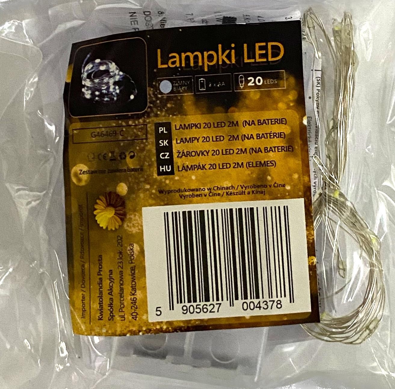 Lampki Światełka Na Baterie 20 Led Druciku Biały (G46469C) - Opinie i ...