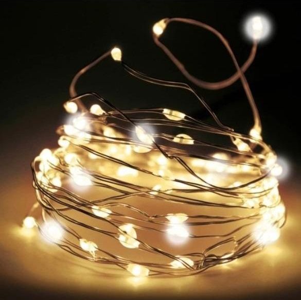 Lampki Led Na Druciku 20 Diod Białe Ciepłe Baterie - Opinie i ...