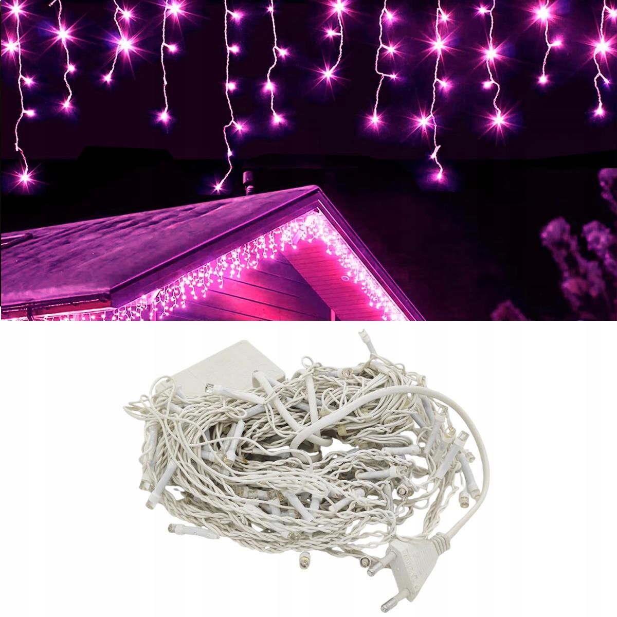 Lampki Sople Led Kurtyna Świetlna Girlanda Świąteczna Ozdoba 100Szt ...