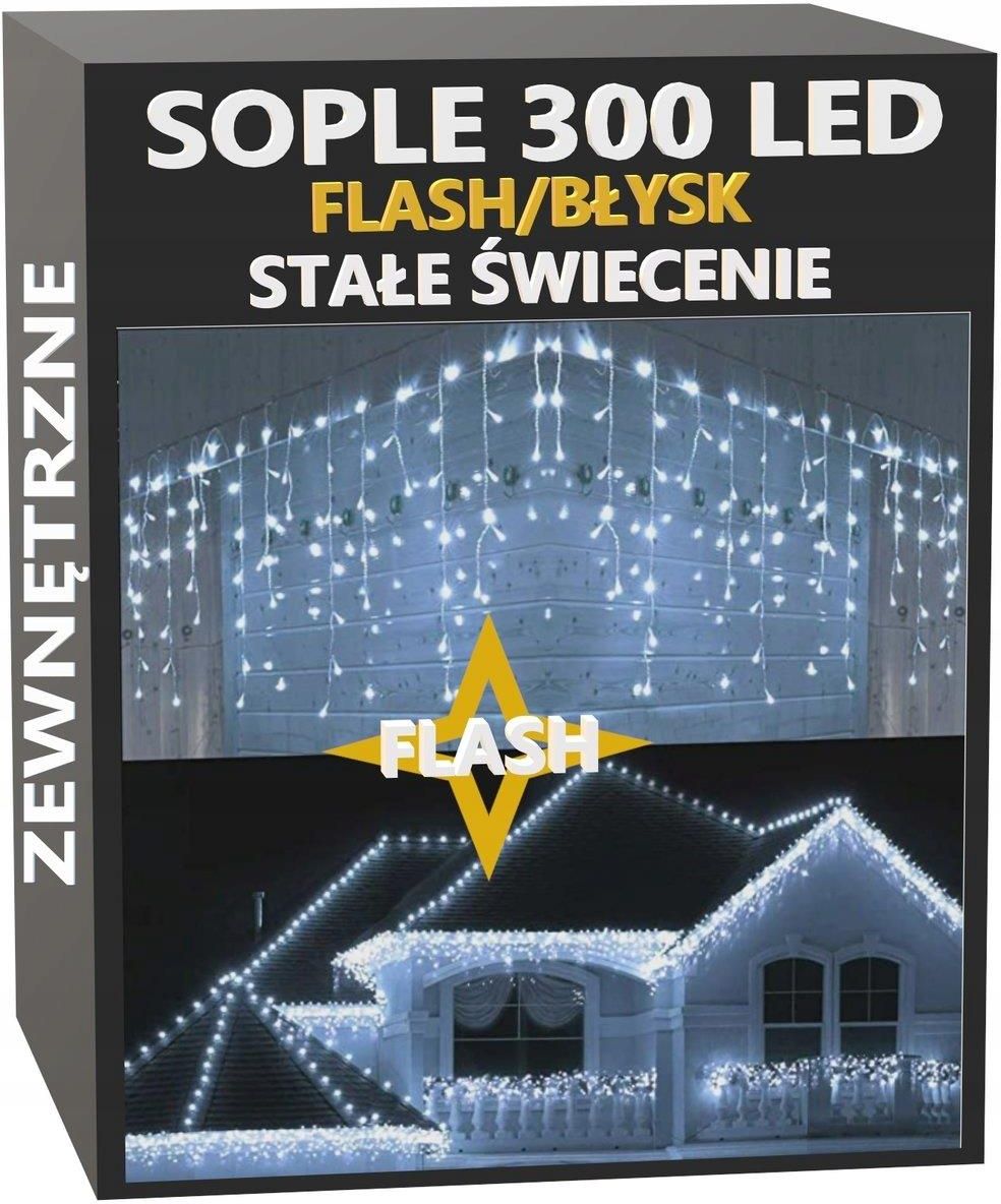 Sople Lampki Choinkowe 300 Led 14.5M Zewnętrzne Świąteczne Światełka ...