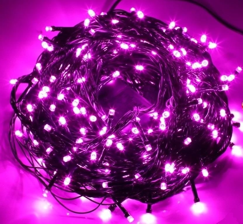 Lampki Choinkowe 200 Led Różowe 16M Światełka Na Choinkę Zewnętrzne ...