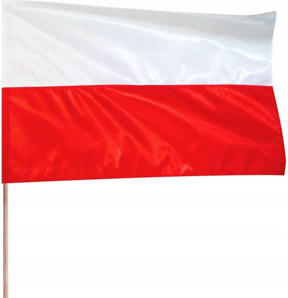 Gruba Duża Flaga Polski Narodowa Na Kij Drzewiec Polski Producent ...