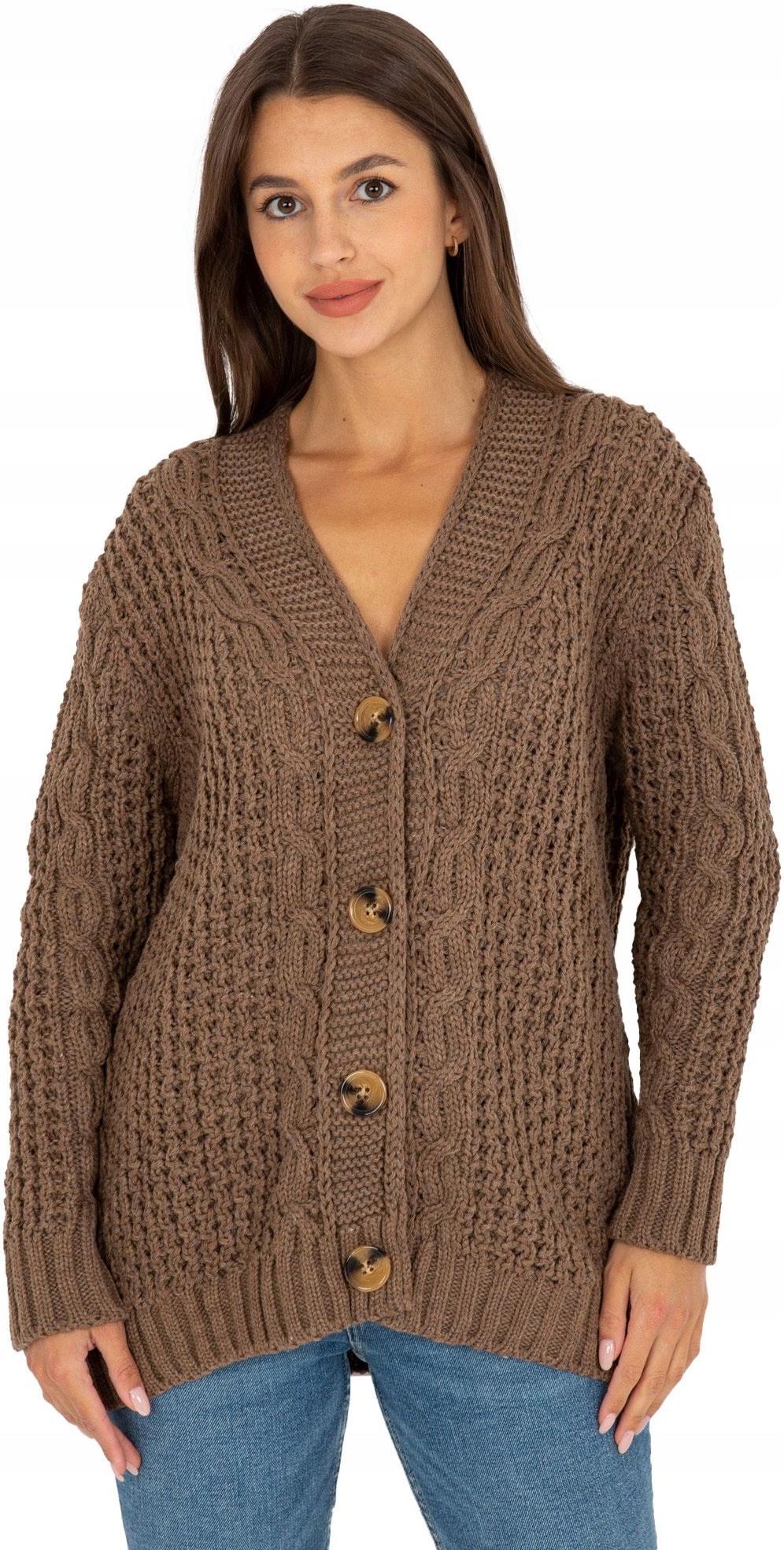 Sweter damski rozpinany ciepły na guziki - Ceny i opinie - Ceneo.pl