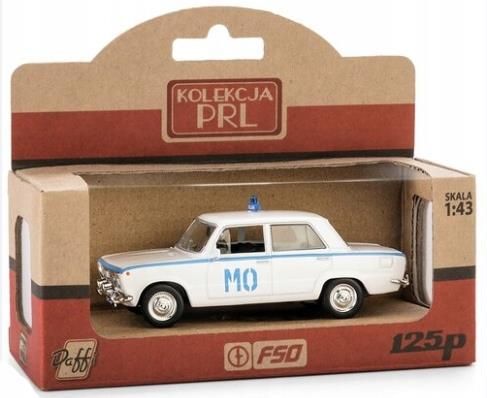 Daffi Fiat 125P Mo Milicja Obywatelska 1:43 Policja Prl Duży Fiat Brąz ...