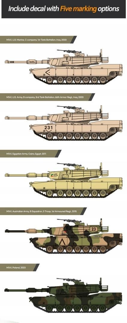 Academy 13430 Usmc M1A1 Abrams 1:72 - Ceny i opinie - Ceneo.pl