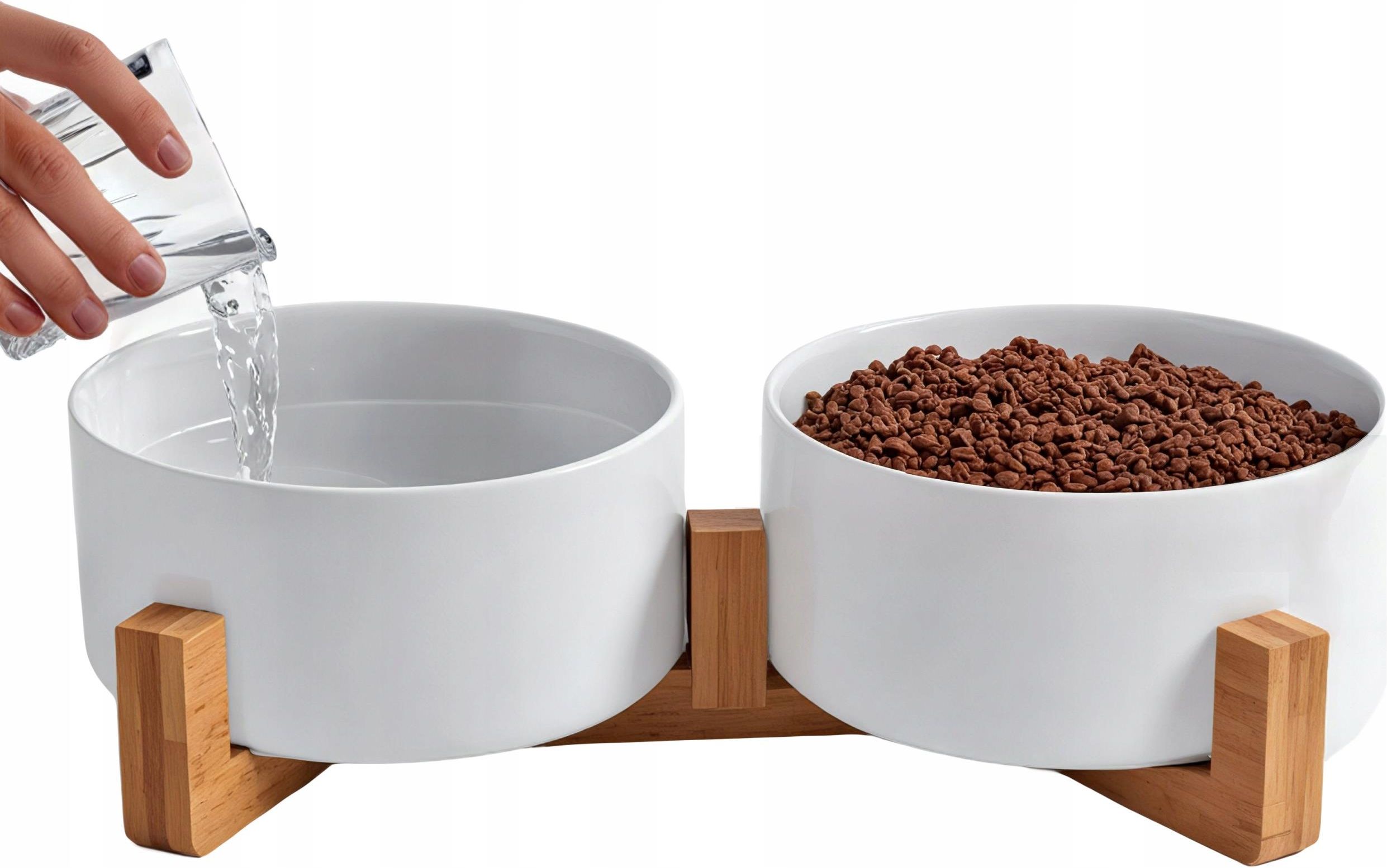 Miska Dla Psa Kota Podwójna Ceramiczna Na Stojaku Miski Ceramiczne ...