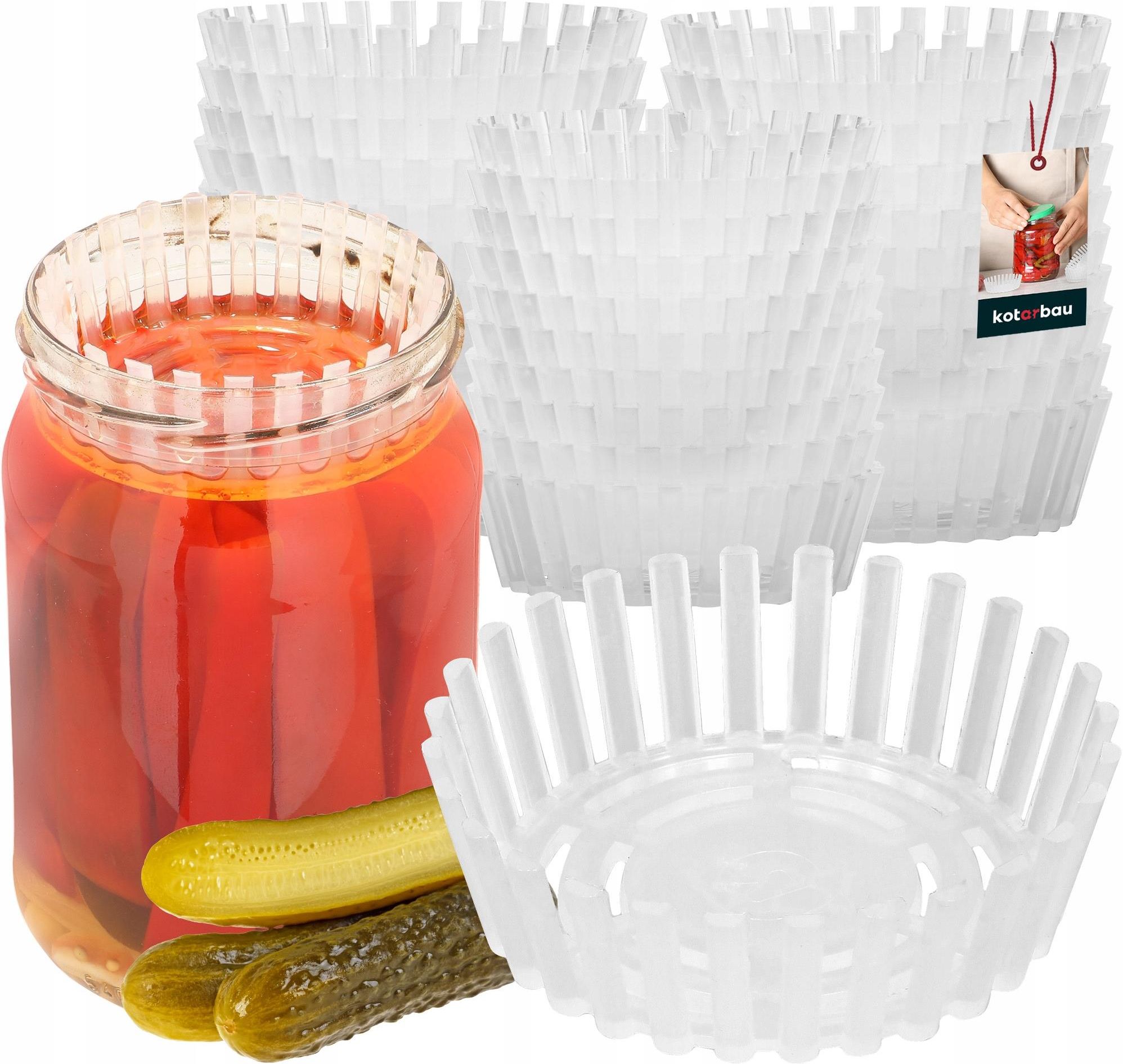 30 Szt Docisk Dociski Do Przetworów Słoików Sitko Kiszenia Ogórków Fi ...