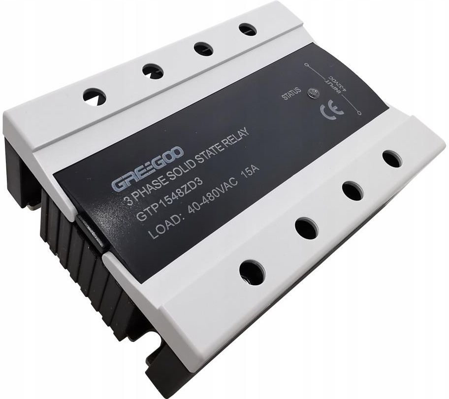Greegoo Przekaźnik półprzewodnikowy GTP1548ZD3 (15A; 3-32VDC) Ssr; 3 ...