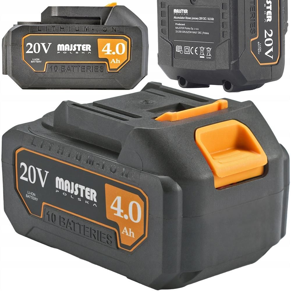 Majster Polska Akumulator Bateria 4AH 4000mAh Litowo Jonowa Li-Ion 1753637478 - Opinie i ceny na ...