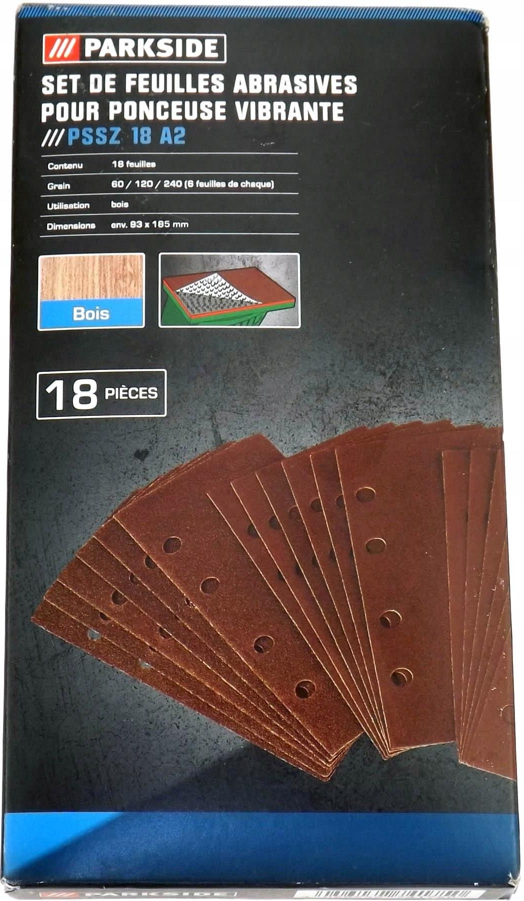 Parkside Papier do szlifierek 18szt PSSZ18A2 1761288320 - Opinie i ceny ...