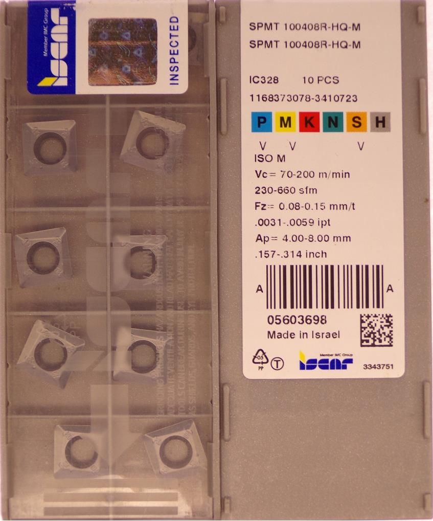 Iscar Płytka Płytki Spmt 100408R-HQ-M IC328 1763786291 - Opinie i ceny ...