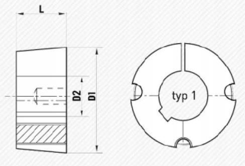 Tulej Hubber Tuleja zaciskowa Taper Bush Tb 1008/24 na wał 24 1761583374 - Opinie i ceny na Ceneo.pl